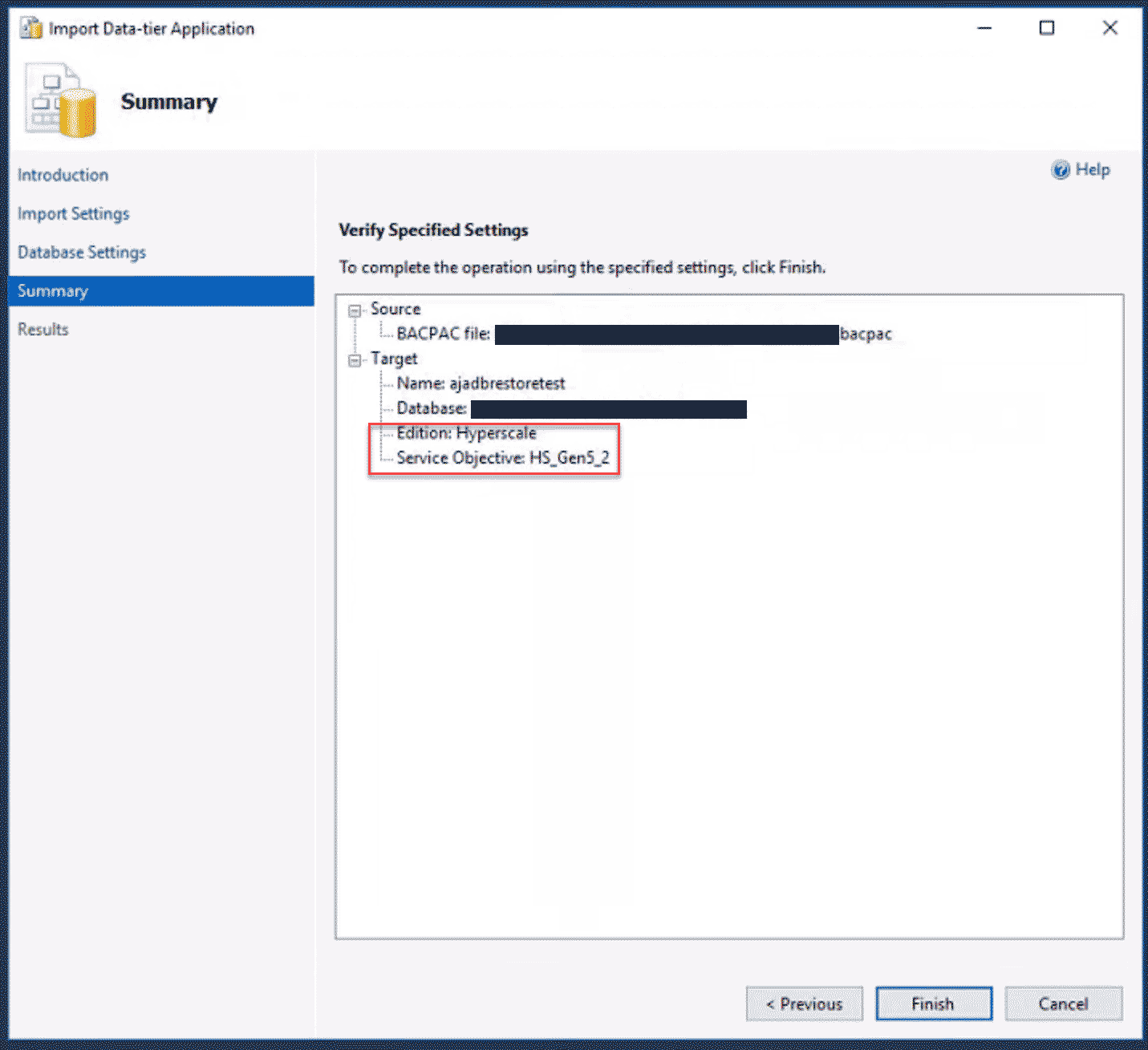 How to Import Large Bacpac into Azure SQL Database